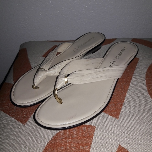 Damiani | Shoes | Damianis Made In Italy Cream Color Sandals | Poshmark